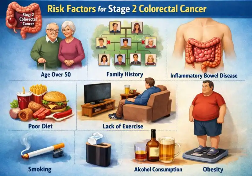 Risk Factors for Stage 2 Colorectal Cancer: Causes, Symptoms, Treatment ...
