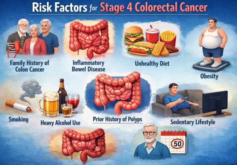 Risk Factors for Stage 4 Colorectal Cancer: Causes, Symptoms ...